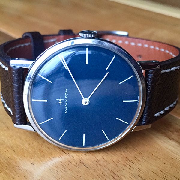 Vintage Hamilton Mechanical Intra-Matic Blue Dial | WatchCharts Marketplace