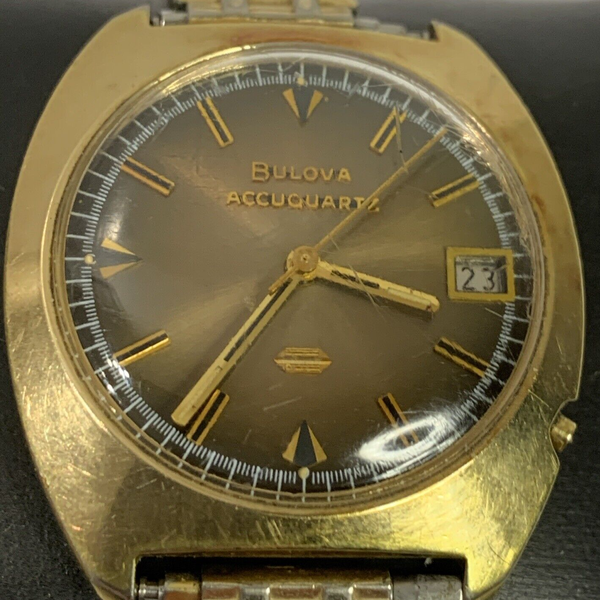 Rare Gents Watch Bulova N5 Accuquartz Calibre 2241 10K Gold ...