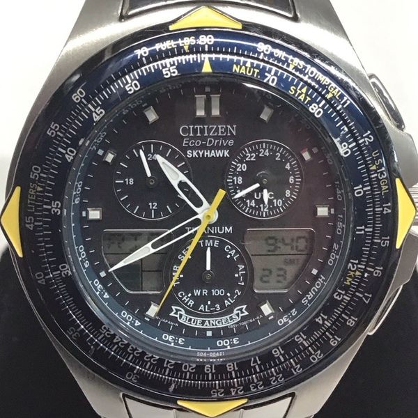 Citizen Watch Skyhawk Blue Angels Titanium C651-T000967 Eco-Drive ...