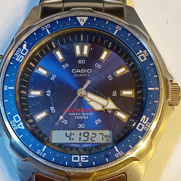 CASIO MEN'S AMW-320R ANALOG/DIGITAL WRISTWATCH - VERY GOOD CONDITION ...