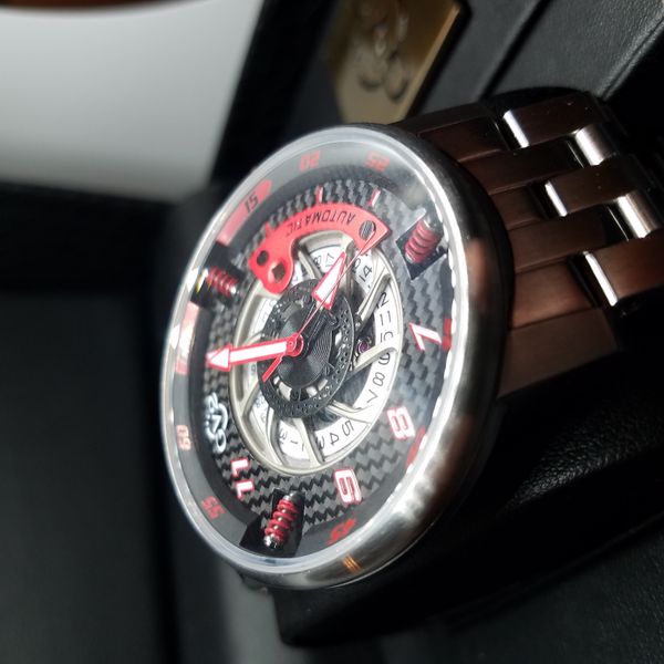 FS: GV2 Gevril Motorcycle Swiss Automatic with Red Accents Sapphire ...
