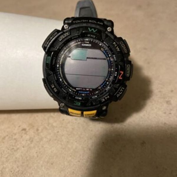 Casio Pathfinder 3173 3246 Solar PAG-240 Sport Watch For Parts Or ...