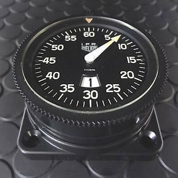 NOS Heuer Dashboard Timer IFR(I.F.R.)Aircrafts 12 minute stopwatch Ref ...