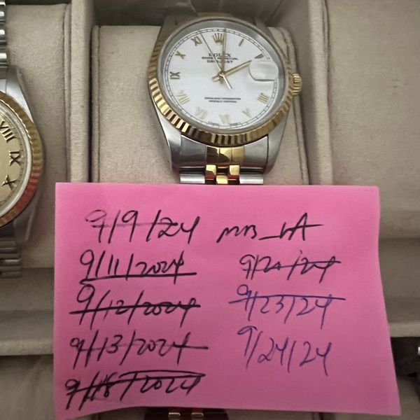 [WTS] 1993 Rolex Datejust 16233 Skinny White Roman Dial | WatchCharts ...