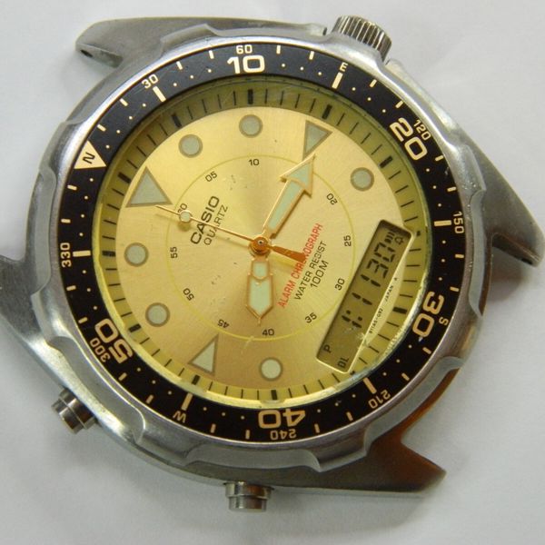 CASIO AMW-320D ANA-DIGI ALARM CHRONOGRAPH QUARTZ MENS WATCH - NEW ...