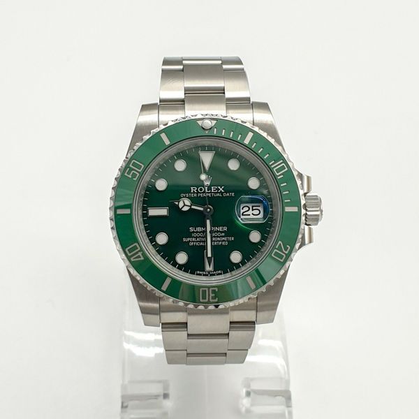 Rolex Submariner Hulk 116610LV Watch Green Ceramic | WatchCharts ...