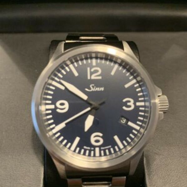Sinn 856 A BLUE Automatic Pilot Watch Men's | WatchCharts Marketplace