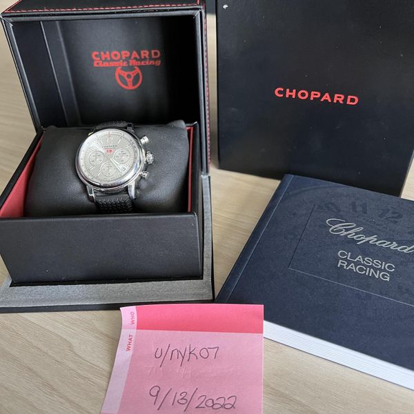 [WTS] Chopard Mille Miglia Classic Racing Chronograph Silver Dial | WatchCharts Marketplace