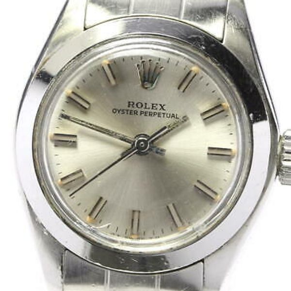 ROLEX Oyster perpetual 6718 Cal.2030 Silver Dial Automatic Ladies Watch ...