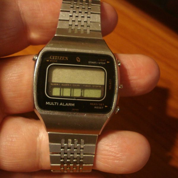 Vintage Citizen Multi-Alarm Model 40-1030 Quartz Digital Watch Original ...