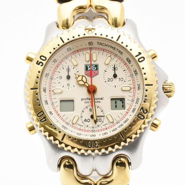 [Near Mint] TAG HEUER CG1123-0 SENNA SEL S/el Chronograph Men Watch ...