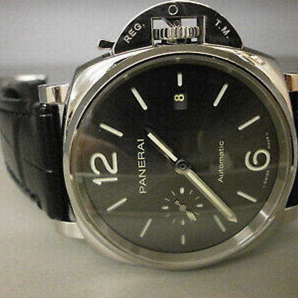 Panerai PAM 904 Luminor Duo S/S 42MM Auto Strap Watch. NEW. B/P. No ...