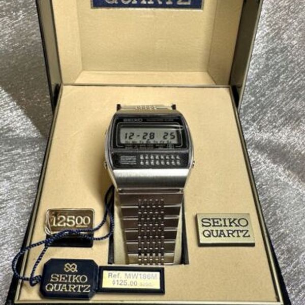 Vintage Seiko C359-5000 Calculator Chrono-Alarm Digital Quartz LCD ...