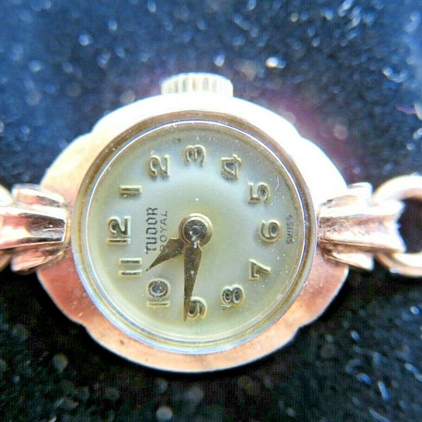 Vintage Ladies 9K Solid Gold Tudor Royal Rolex Gold Watch | WatchCharts ...