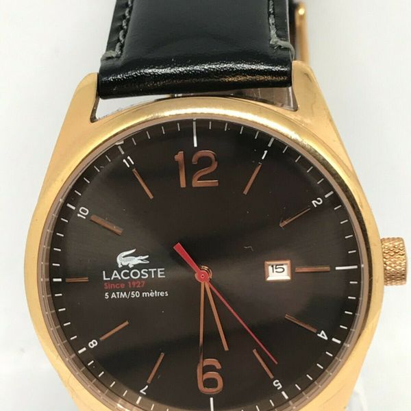 Lacoste LC.68.1.34.2413 Mens Elegant Watch With Original Black Leather ...