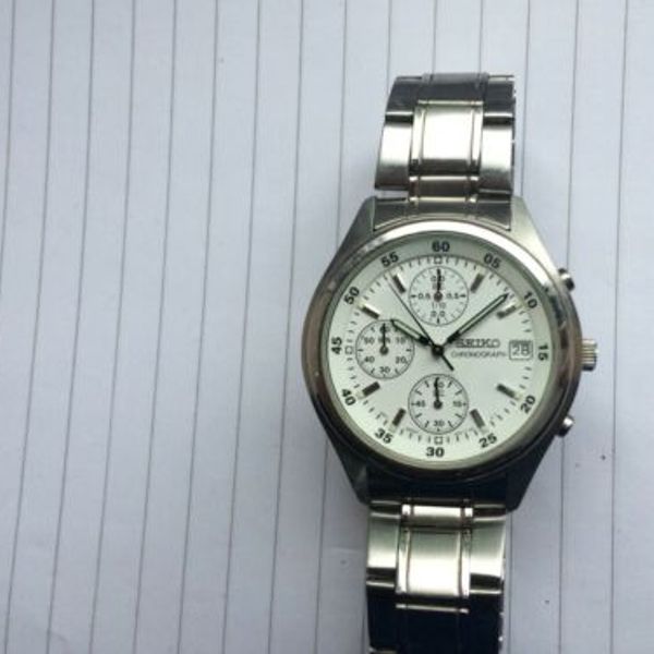 SEIKO VINTAGE QUARTZ CHRONOGRAPH-V657-7100-STAINLESS STEEL-IN F.W.O-NEW ...