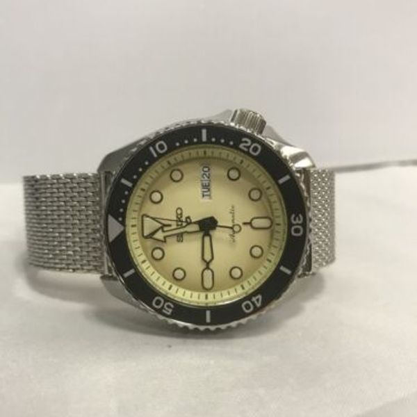 Seiko 5 Men's Stainless Steel Mesh Automatic Watch - SRPD67 MSRP: $375 ...