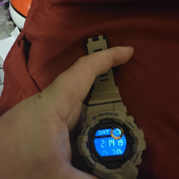 Casio Men's G-Shock Step counter Water Resistant 20m Steel Back Digital ...