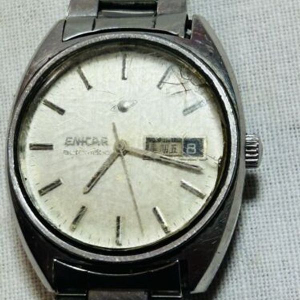 Vintage ENICAR Day.Date Men's Automatic Watch 2167-51-29 Swiss 70s ...