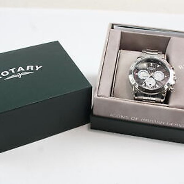 Mens Rotary Chronograph Stainless Steel Watch Ref. GB00051/04 Quartz ...