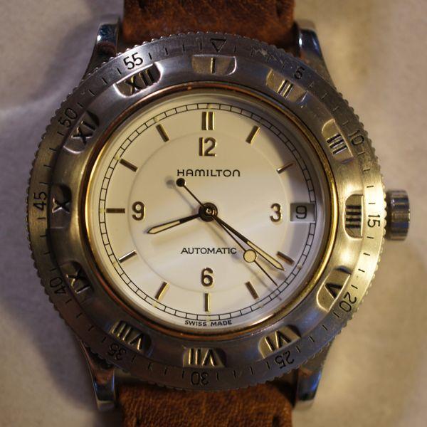 Rare Limited Edition Hamilton Khaki Automatic Dual Time Bezel Watch ETA ...