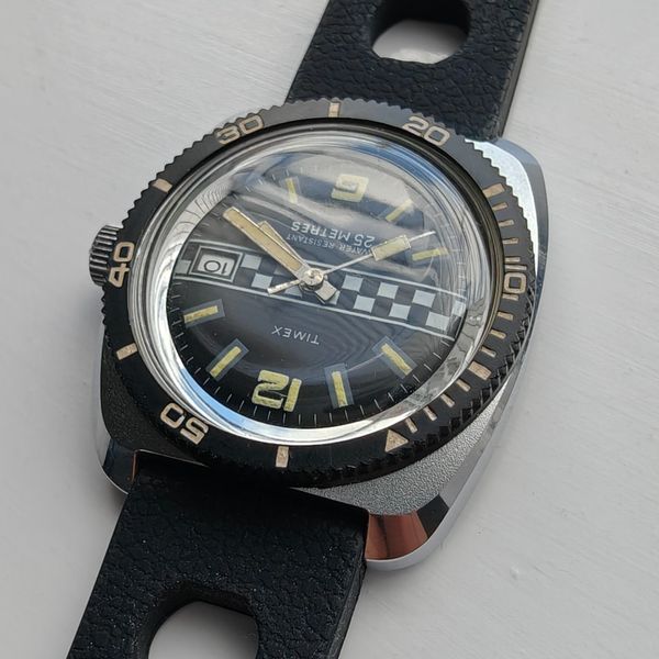 [Vintage & Rare] 1970s Mechanical British-made Timex Marlin Rally Watch ...