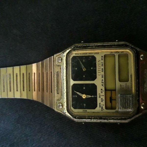 Vintage Citizen Ana Digi Temp 8980-084403 TA watch is not works ...
