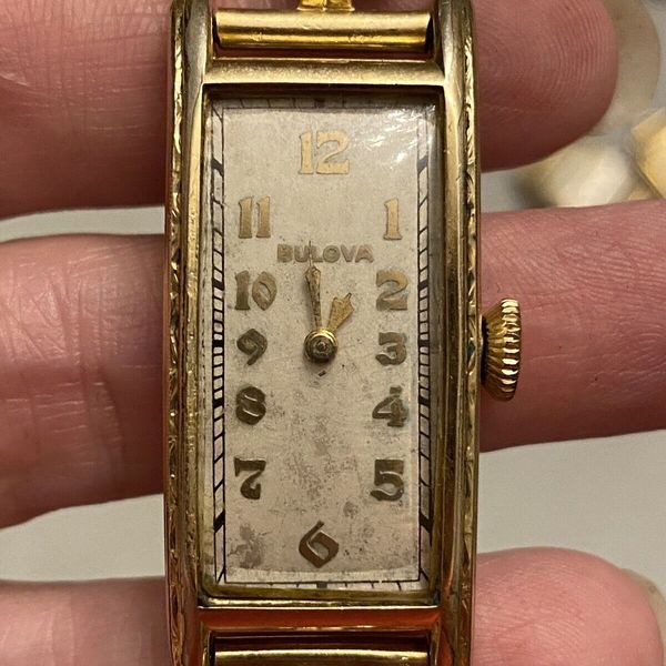 Vintage/Antique-1927 Bulova-17 Jewel-10K Gold Filled-44X17.5 mm-Art ...