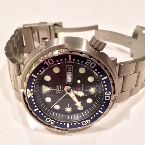 SOLD - TPS SEIKO TUNA FULL TITANIUM HOMAGE | WatchCharts