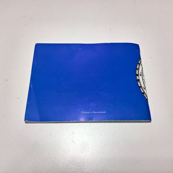 Ultra Rare Vintage Breitling Booklet Navitimer 3100 Pluton / 3300 ...