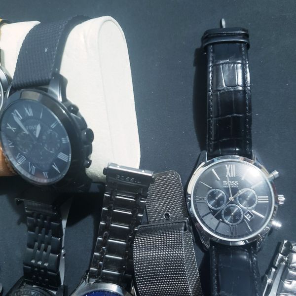 Big Lot Of Fossil Chronograph And More Brand Names Watches ...