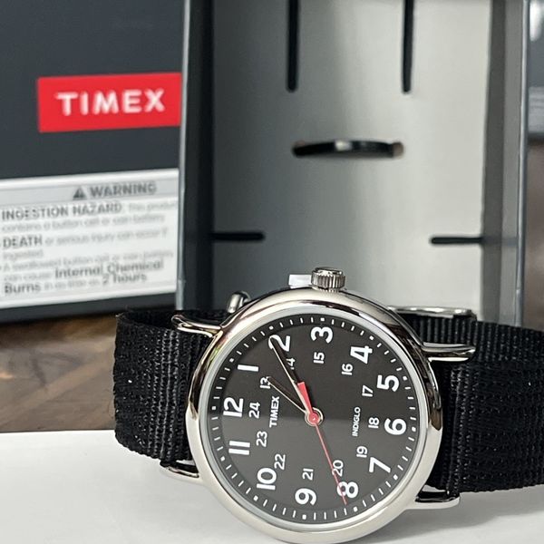 TIMEX Black Dial WEEKENDER 38 mm Nylon Men's Watch - T2N647 MSRP: $73 ...