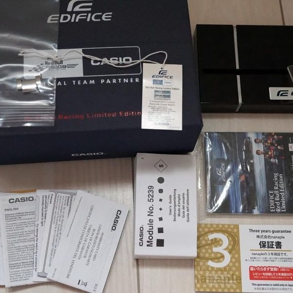 CASIO EDIFICE Red Bull Racing Limited Edition Watch Stainless Steel ...
