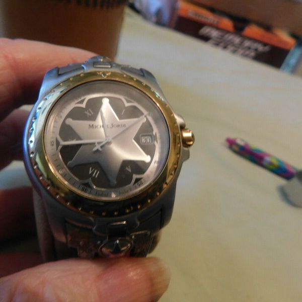 Mens Michel Jordi Spirit of The West Longhorn Western Cowboy Watch in ...