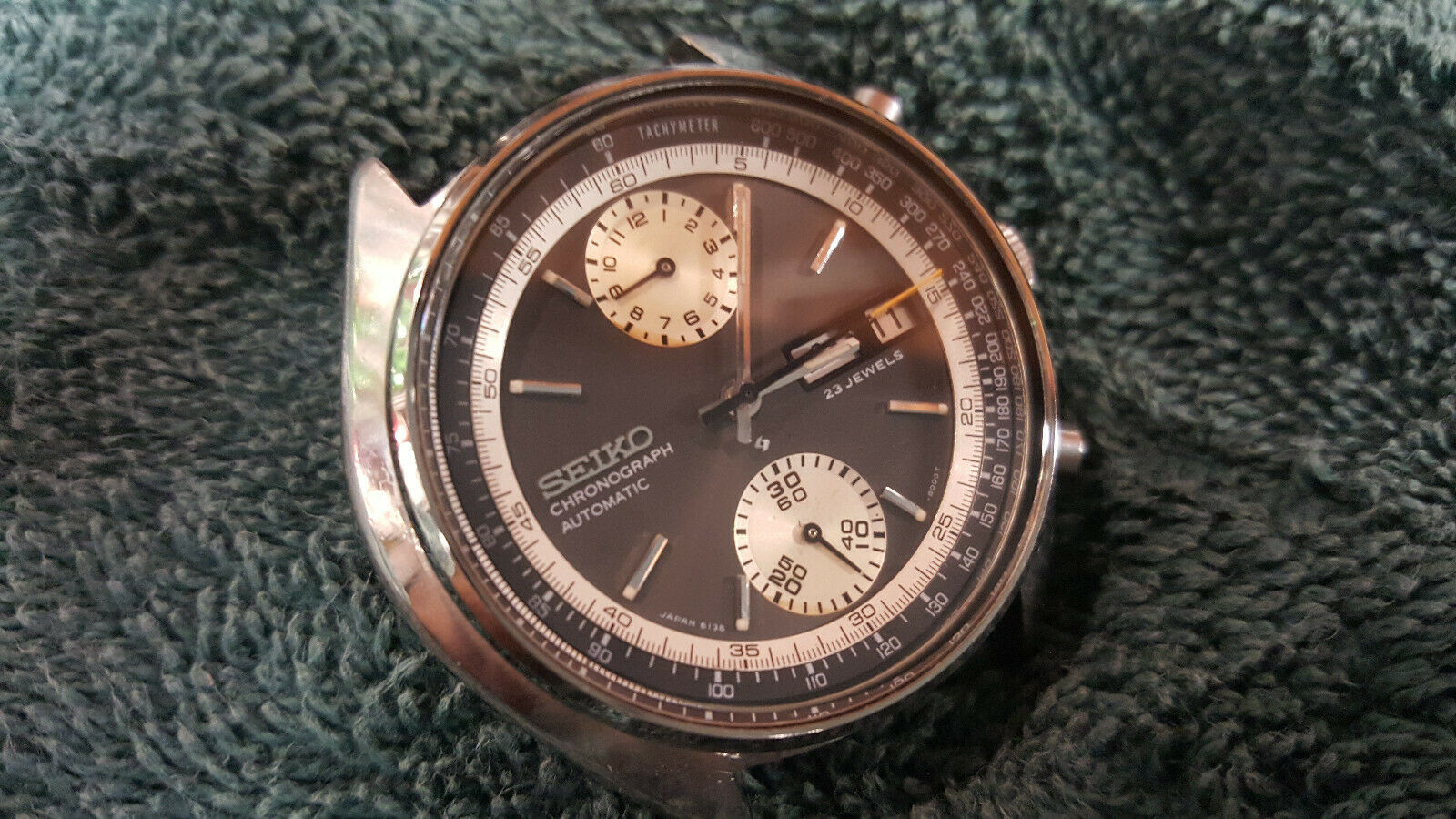 Seiko Chronograph Day Date Ref.6138-8000 23J Cal.6138B JDM "Reverse ...