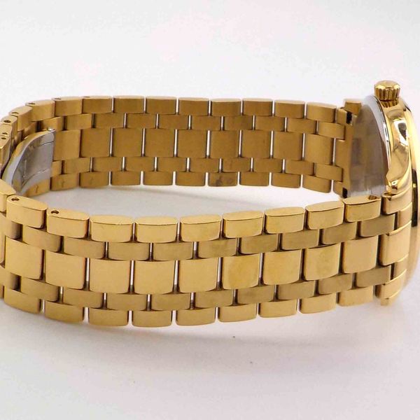 BULOVA DIAMOND BLACK DIAL GOLD TONE MEN'S WATCH 97D108 $495.00 ...