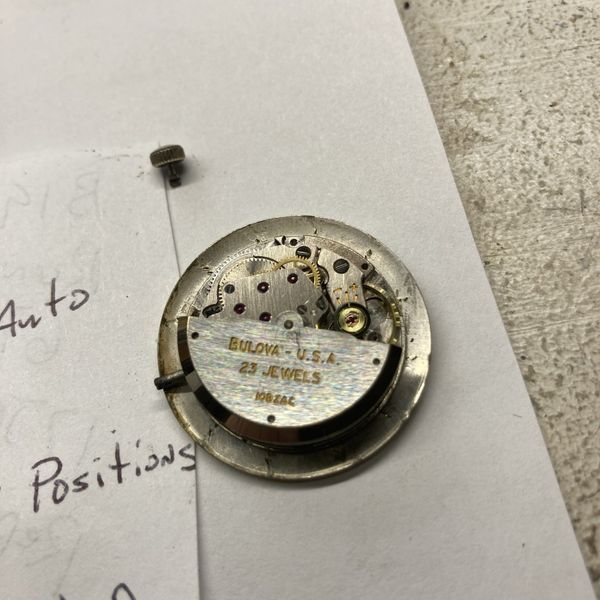 B20 Bulova Men Wristwatch Movement 10BZAC Running Automatic ...