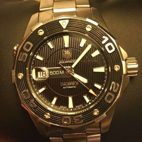 TAG Heuer Aquaraser 500 m calibro 5 WAJ 2110. 43mm | WatchCharts ...