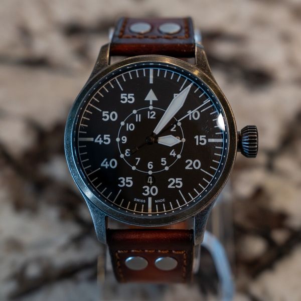 Steinhart Nav B-Uhr 44 Gun Metal B Type Pilot Swiss Automatic Watch ...