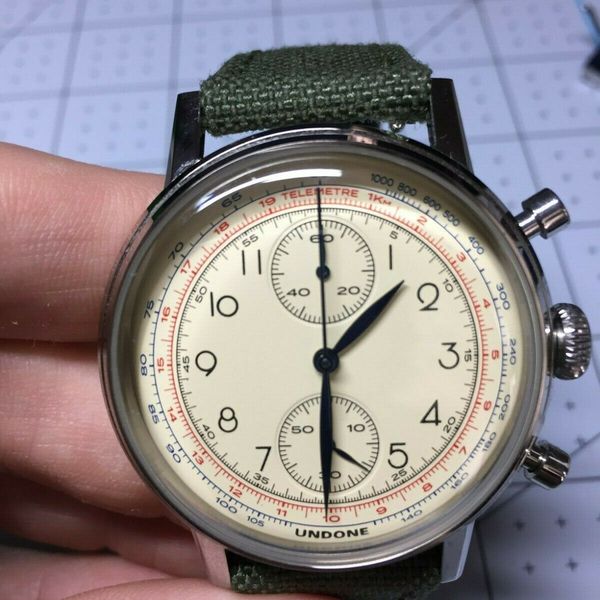 Undone Urban Vintage MechaQuartz Watch, Vintage Style Chronograph 40mm ...