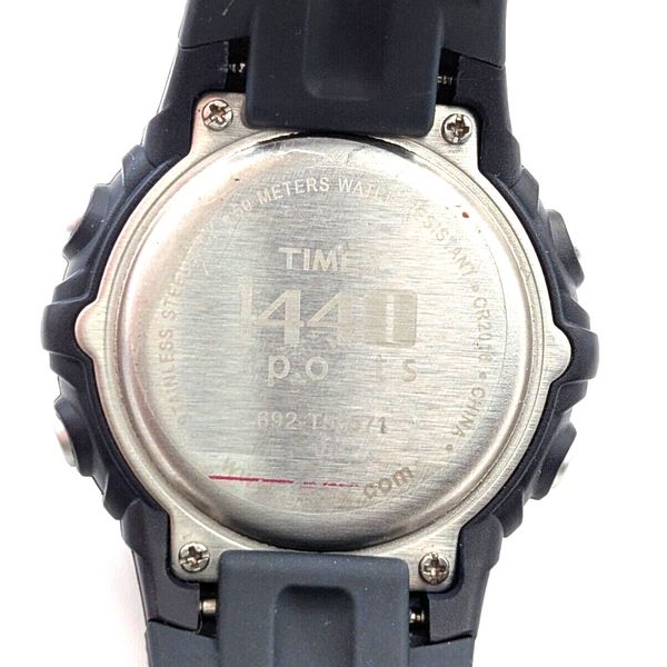 2011 TIMEX Sports 1440 WR50 Indiglo Gray Men's 42mm Digital Quartz ...