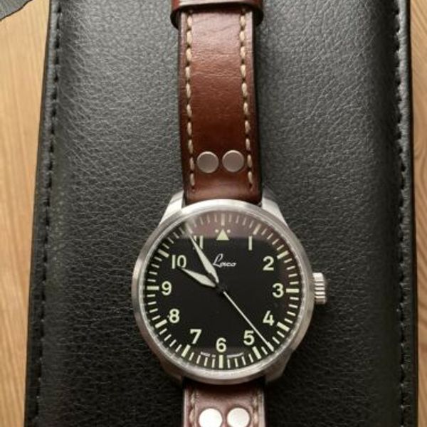 Laco 39mm Augsburg Flieger Luftwaffe Pilots Automatic Watch ...