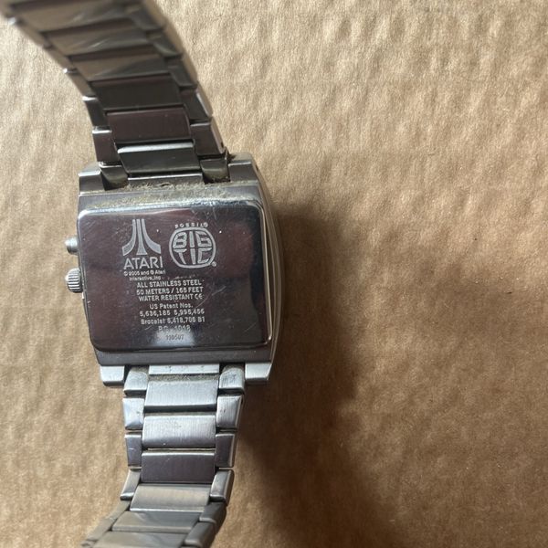 Rare Retro FOSSIL Big Tic ATARI - BG-1018 battery dead but should still ...