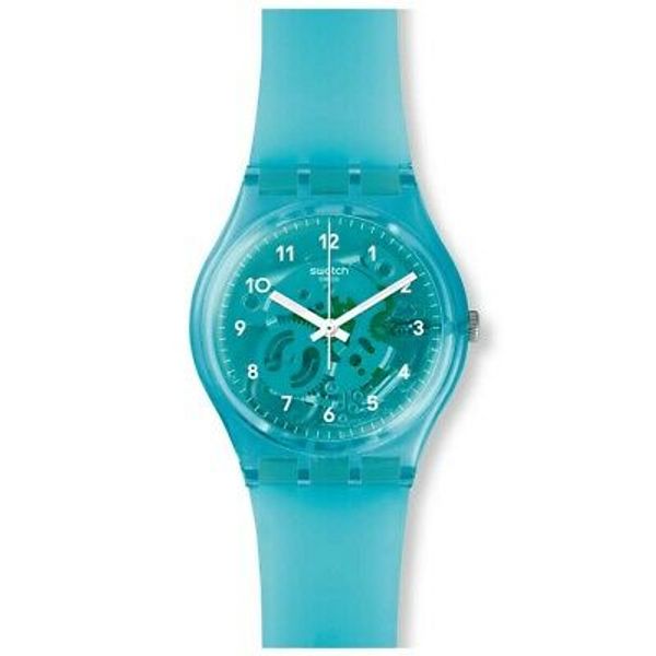 Swatch watch original Gent mint flavour gl123 blue silicone strap ...