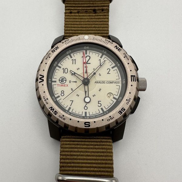 Timex Expedition Analog Compass Military Outdoor Mens Watch on a Nato ...