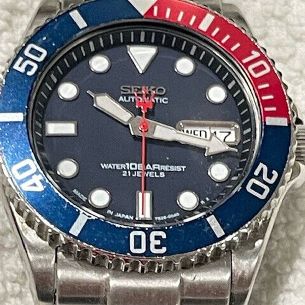 Seiko Submariner Men's "Pepsi" Dive Watch - SKX033 | WatchCharts ...