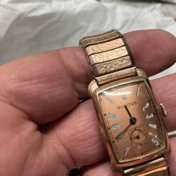 1940â s Bulova Senator Watch Rose Gold. Great Dial Working On And Off ...