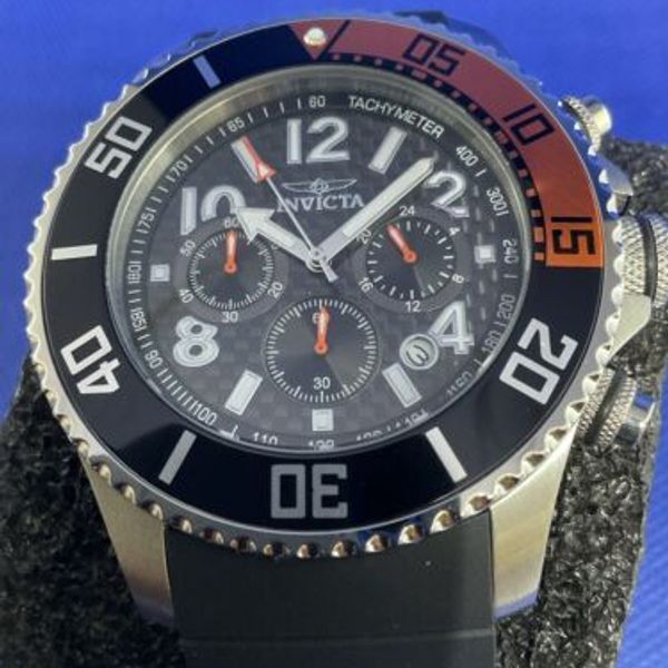 Invicta Pro Diver Carbon Dial mod 30985, Chronograph men’s wristwatch ...