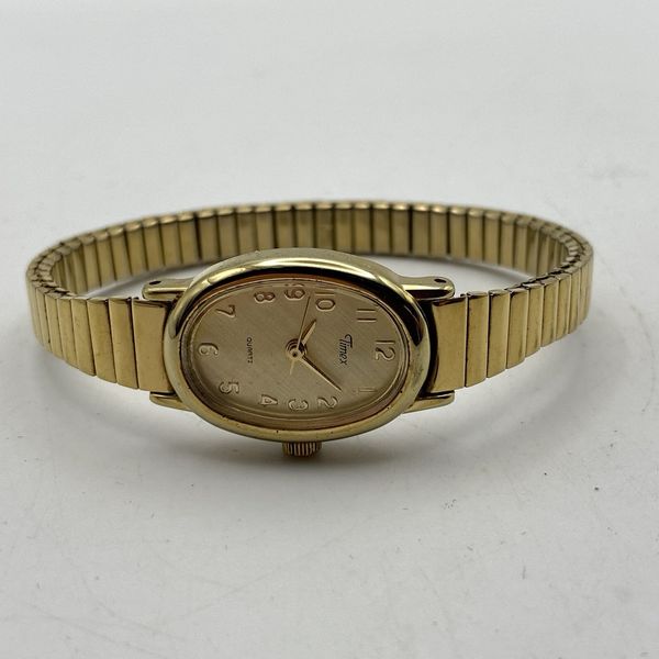 Timex Vintage Womenâ s Oval Gold Tone Watch | WatchCharts Marketplace
