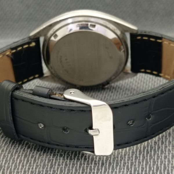 VINTAGE SEIKO 5 AUTOMATIC 7009A JAPAN MENS BLACK COLOR DIAL WATCH a497 ...